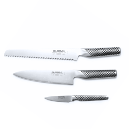 Everyday Essentials Knife Set - 3-Piece Chef, Serrated & Paring Knives ...